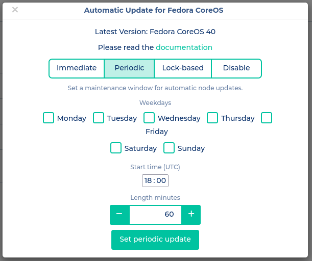 Fedora CoreOS Upgrades - NWS Dokumentation